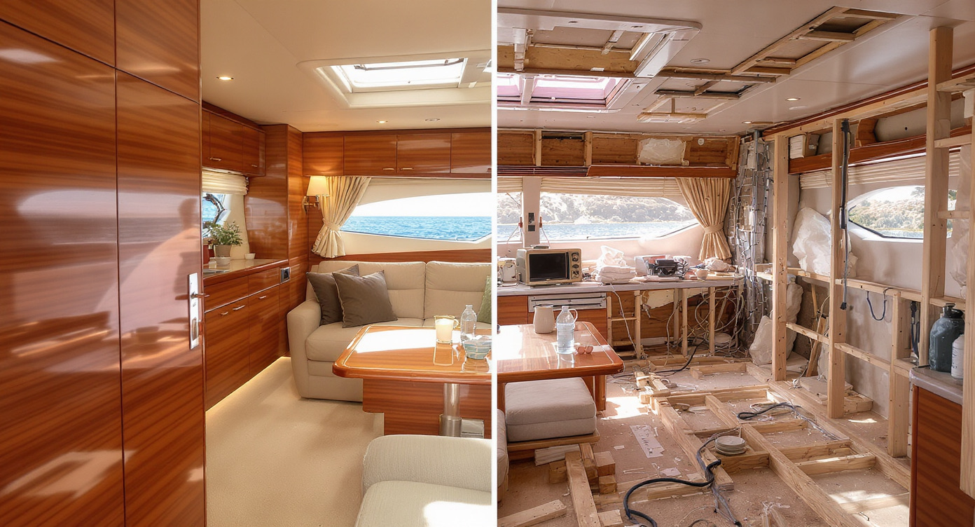 Yacht Refit vs. Full Interior Redesign: Key Differences